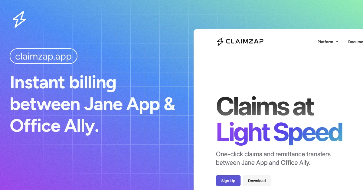 ClaimZap - One-click claims and remittance transfers between Jane App ...